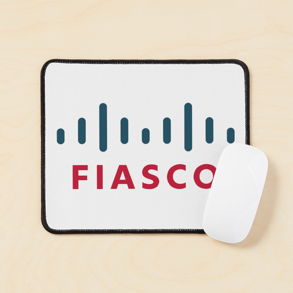 "Fiasco - not Cisco (Brand Parody)" Sticker for Sale by Tempelhof ...