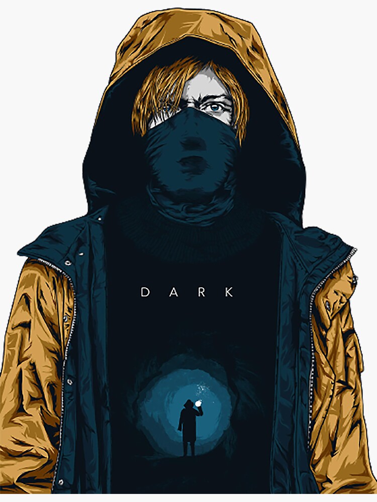 "T-shirt Dark Netflix" Sticker for Sale by Ismail-design | Redbubble