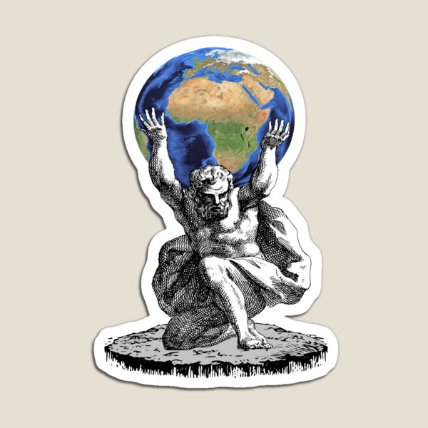 Female Atlas Holding The World