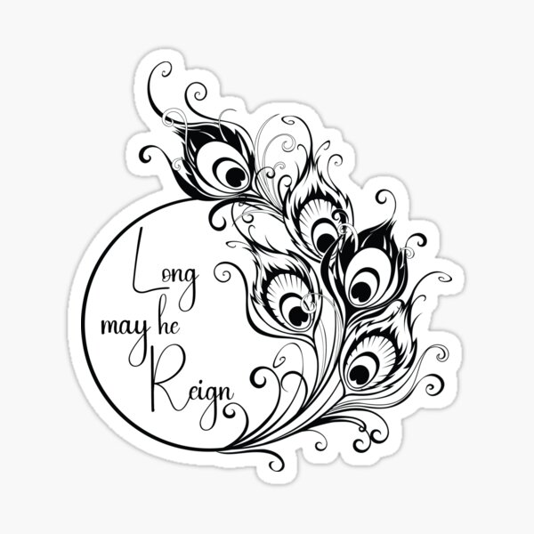 "Long May He Reign" Sticker for Sale by Miskatonicember | Redbubble