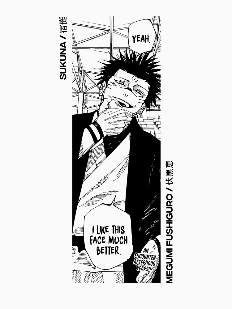 Sukuna Possessed Megumi Fushiguro - Jujutsu Satoru | Essential T-Shirt ...