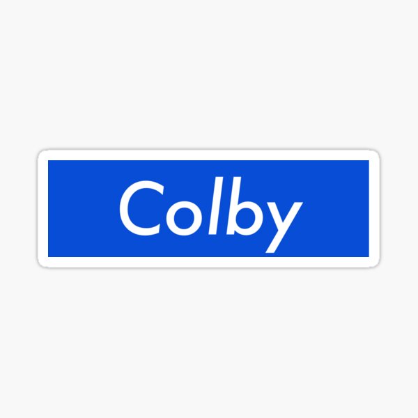 "colby" Sticker for Sale by clairekeanna | Redbubble