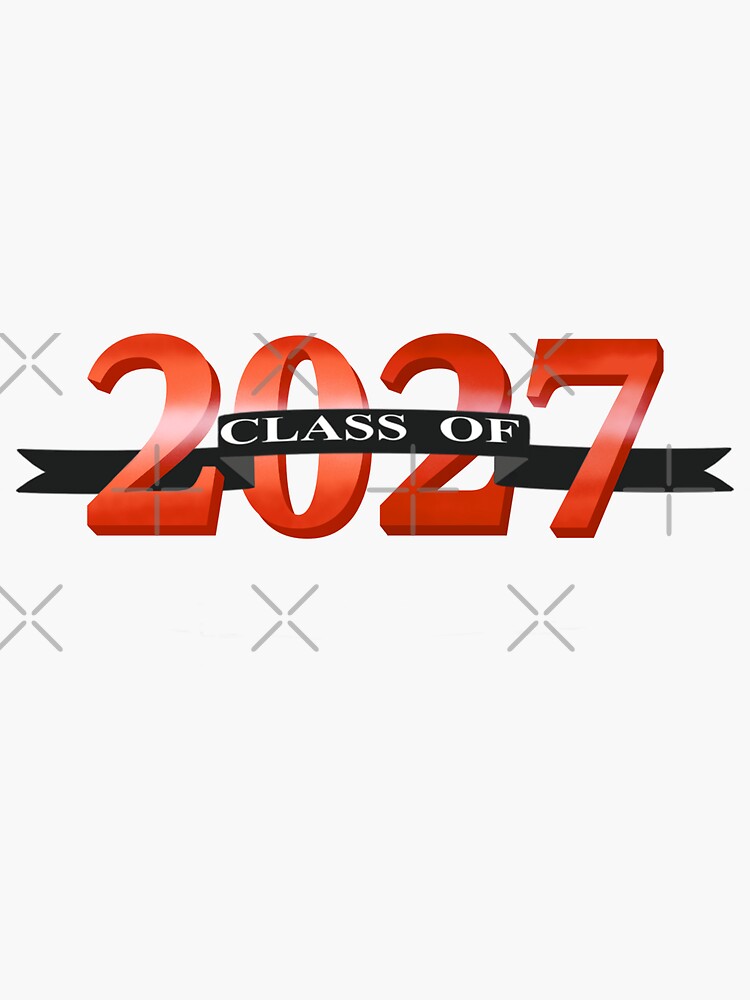 "Class of 2027 Banner" Sticker for Sale by esw22 | Redbubble
