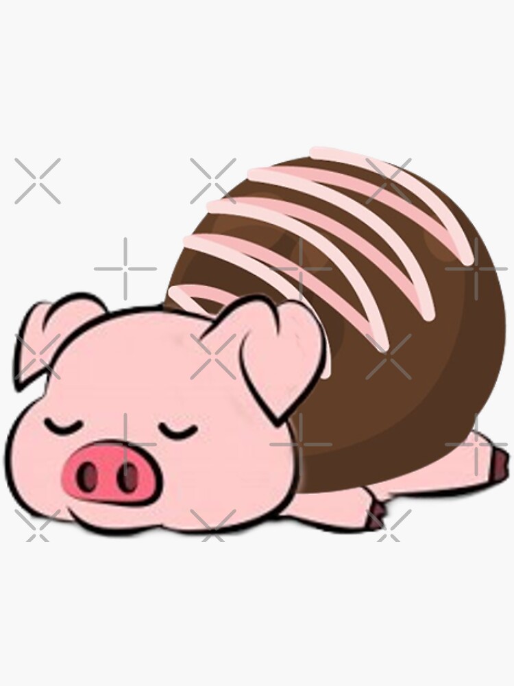 "Truffle Pig" Sticker for Sale by LILAC-INFANT | Redbubble