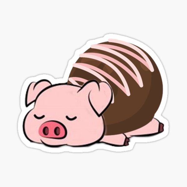 "Truffle Pig" Sticker for Sale by LILAC-INFANT | Redbubble
