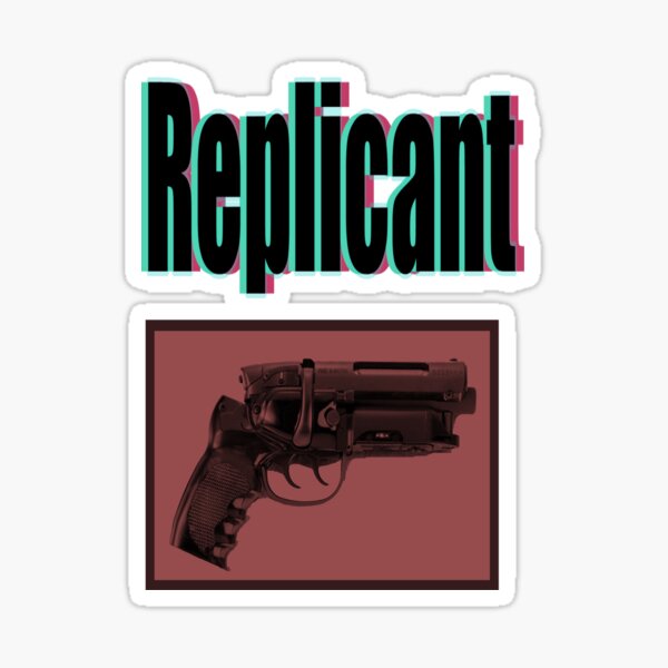 "blade runner replicant pistol" Sticker for Sale by Brownpants | Redbubble
