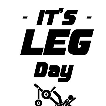 Leg Day Logo Legs Day Stickers | Unique Designs | Spreadshirt