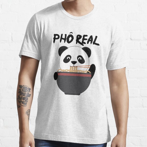 "Pho Real Funny Panda Eating Ramen " T-shirt for Sale by PrintPress ...