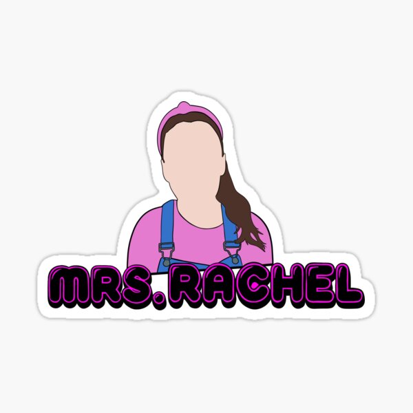 "Mrs. Rachel - original Pink" Sticker for Sale by LucidTracings | Redbubble
