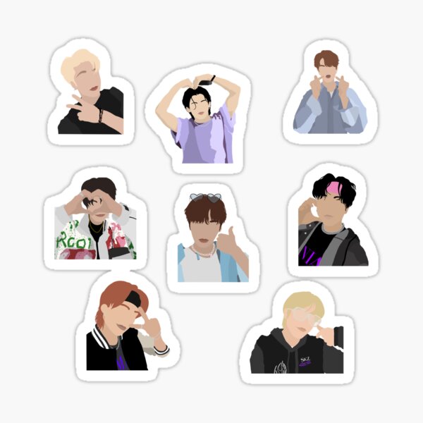 "Stray Kids Sticker Pack" Sticker for Sale by RebekahThompson | Redbubble