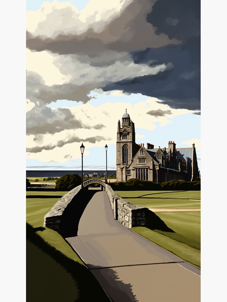 "The Open at the Old Course, St. Andrews: A Golf Poster Celebrating the ...