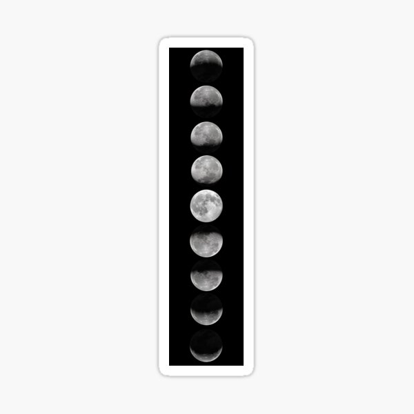 "moon phases" Sticker for Sale by KomalArteShop | Redbubble