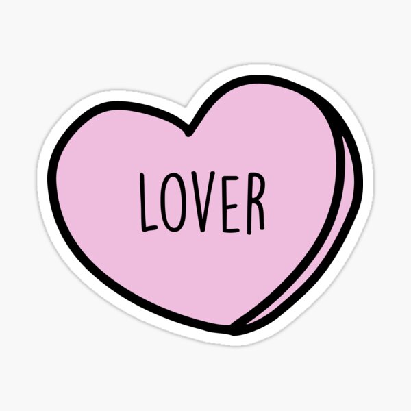 "Lover candy heart Taylor Swift" Sticker for Sale by TamaraSwiftie ...
