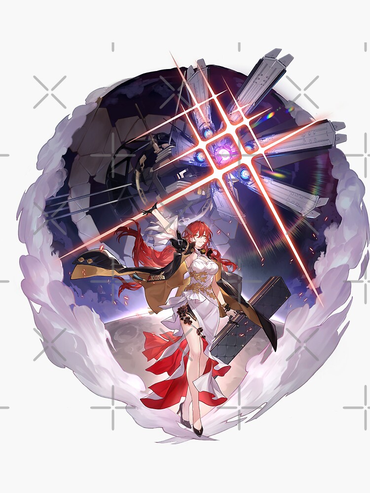 "Himeko Honkai Star Rail" Sticker for Sale by Saikishop | Redbubble