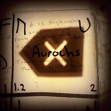 "Old English Rune Poem: Aurochs, Ur, ᚢ" Art Board Print for Sale by ...