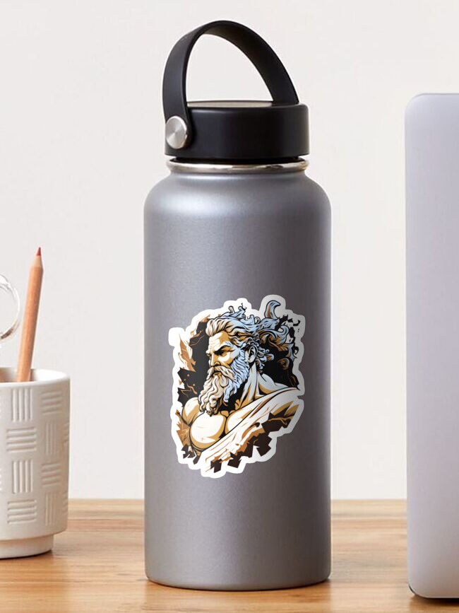 "Zeus - Greek god of thunder and sky sticker" Sticker by Cosmoverso ...