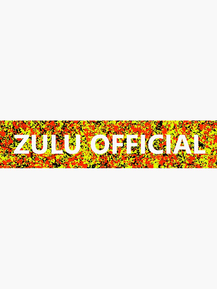"zulu official" Sticker for Sale by ZULU-OFFICIAL | Redbubble