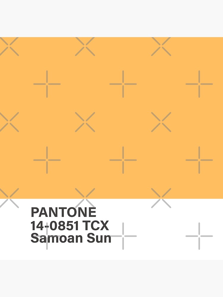 "pantone 14-0851 TCX Samoan Sun" Sticker for Sale by princessmi-com ...