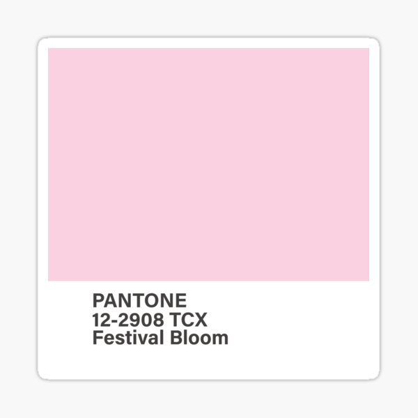 "pantone 12-2908 TCX Festival Bloom" Sticker for Sale by princessmi-com ...