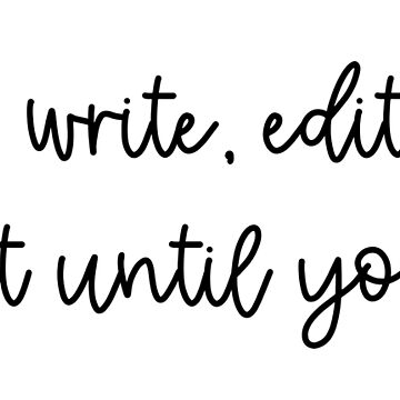 "Read Write Edit Cry - Repeat Until You Die" Sticker for Sale by frokenfryxell | Redbubble