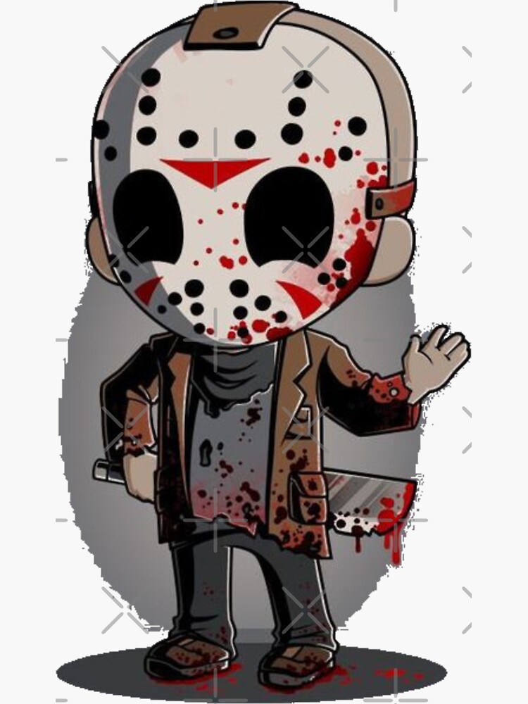 "Cute Jason Voorhees " Sticker for Sale by Gile-Shop | Redbubble