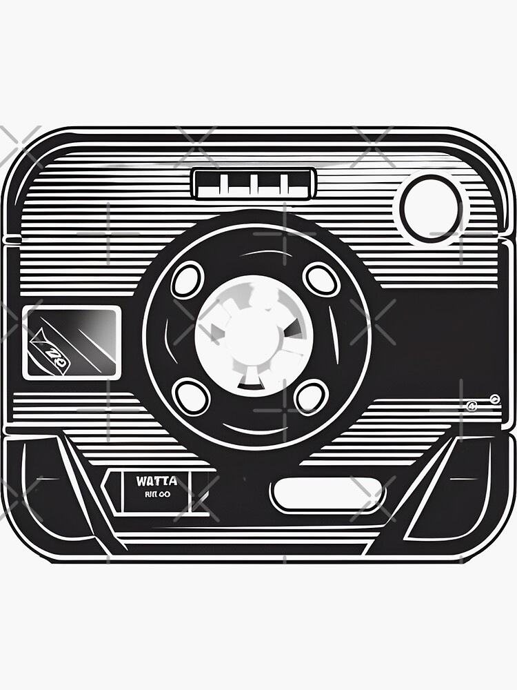 "VHS Instagram Logo" Sticker for Sale by cassiusblue | Redbubble