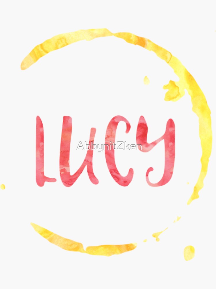 "lucy sticker" Sticker for Sale by AbbynitZken | Redbubble