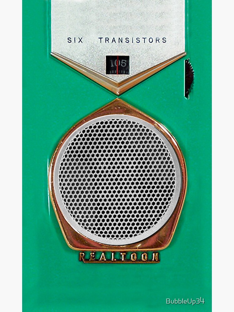 "Transistor Radio turquoise" Sticker for Sale by BubbleUp34 | Redbubble