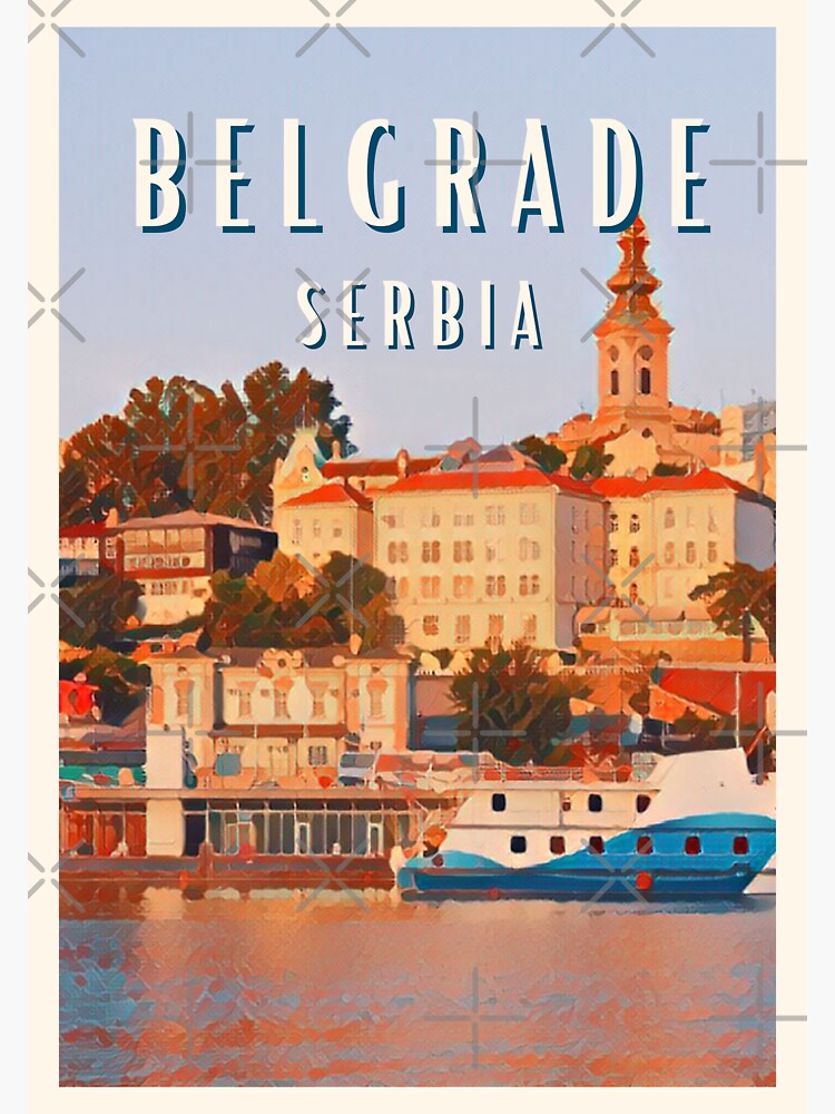 "Belgrade, cultural crossroads of the Balkans" Sticker for Sale by ...