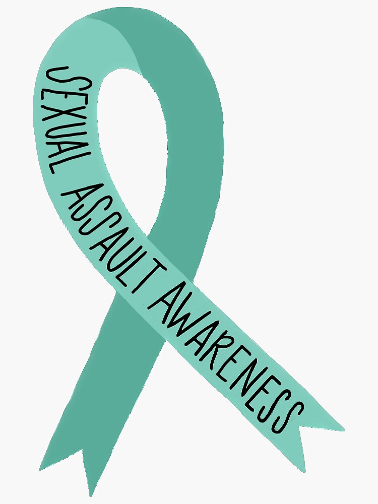 "Sexual Assault Awareness Ribbon" Sticker for Sale by bellajolie6 ...