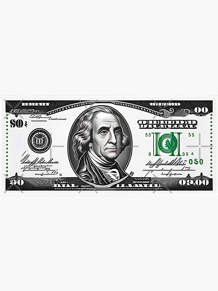 "Fake Money - Dollar Design" Sticker for Sale by cassiusblue | Redbubble