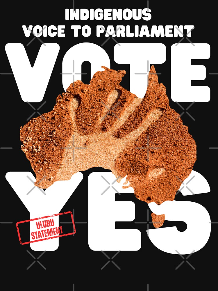 "Indigenous Voice To Parliament - Vote Yes!" Essential T-Shirt for Sale ...