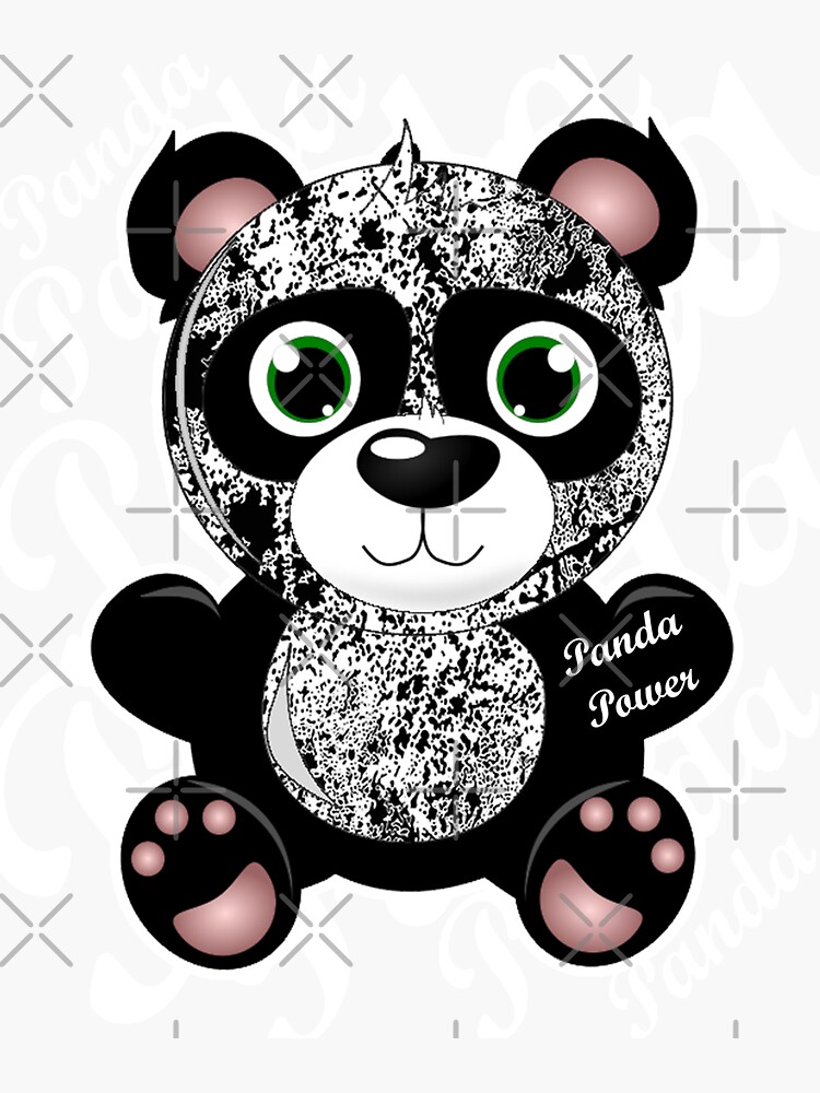 "Panda Power T-Shirt Design" Sticker for Sale by yakoo21 | Redbubble