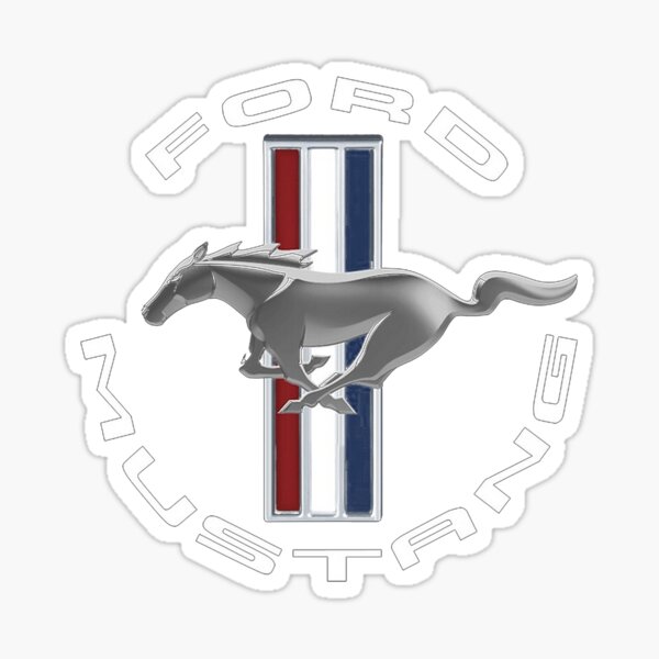 "ford mustang logo" Sticker for Sale by AnnabelMurray | Redbubble