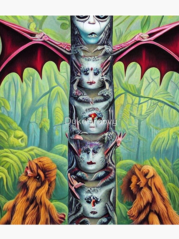 Bat Wing Totem Pole Backpack sold by Gary Clark | SKU 40964825 | Printerval