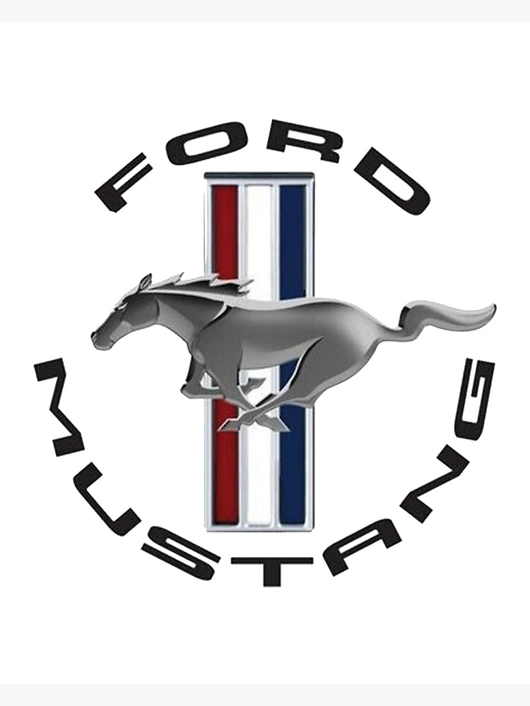 "ford mustang classic logo" Poster for Sale by AnnabelMurray | Redbubble