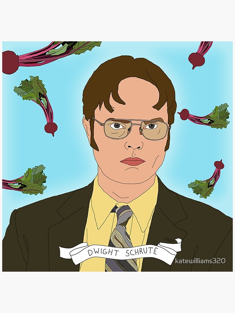 "Dwight Schrute" Sticker by katewilliams320 | Redbubble