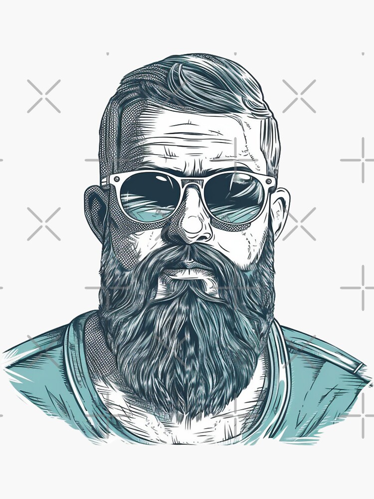 "Bearded Boldly Beard Embracing Masculinity with Bearded Man Face ...
