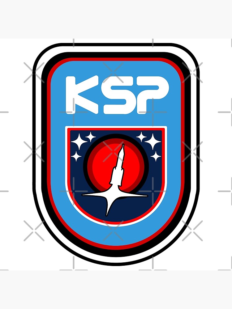 "KSP Retro Badge (Kerbal Space Program)" Poster for Sale by ...