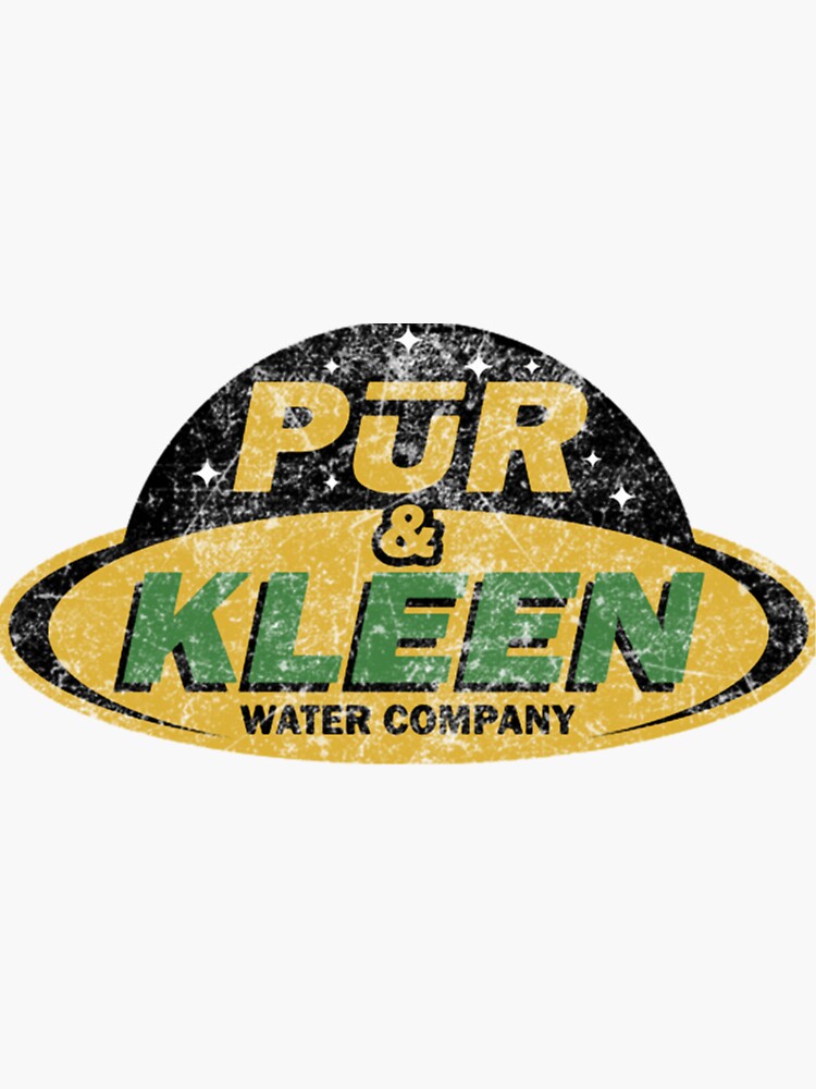 "Pure _ Kleen Water Company " Sticker for Sale by LunarThredz | Redbubble