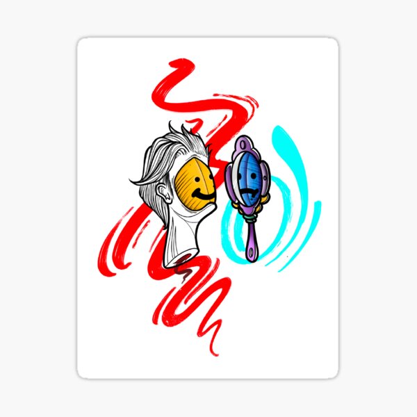 "Self Reflection" Sticker for Sale by AndrewFlores | Redbubble
