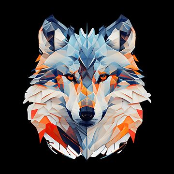 "Abstract Arctic Wolf Art: A Colorful Twist on Wildlife Imagery ...