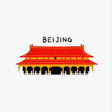 "Beijing logo" Sticker for Sale by MPDesign84 | Redbubble