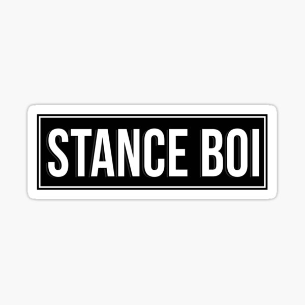 "slap - stance boi" Sticker by TswizzleEG | Redbubble