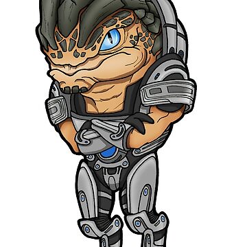 "Mass Effect - Urdnot Grunt Pure Tank-Bred Krogan Chibi Sticker ...