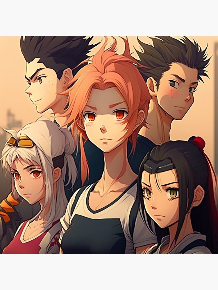 "Amazing Anime Team" Sticker for Sale by Digital-Space | Redbubble