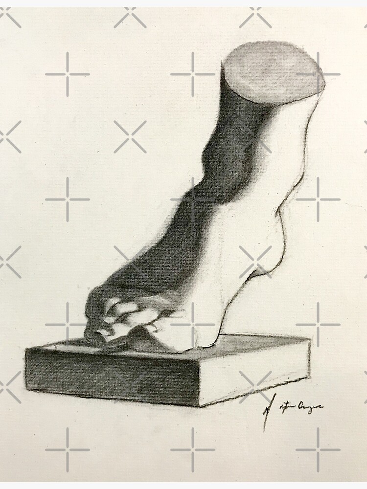 "Classical Greek Sculpture of a Male Foot" Canvas Print for Sale by ...