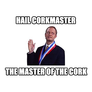 "The master of the cork" Sticker by aluap106 | Redbubble