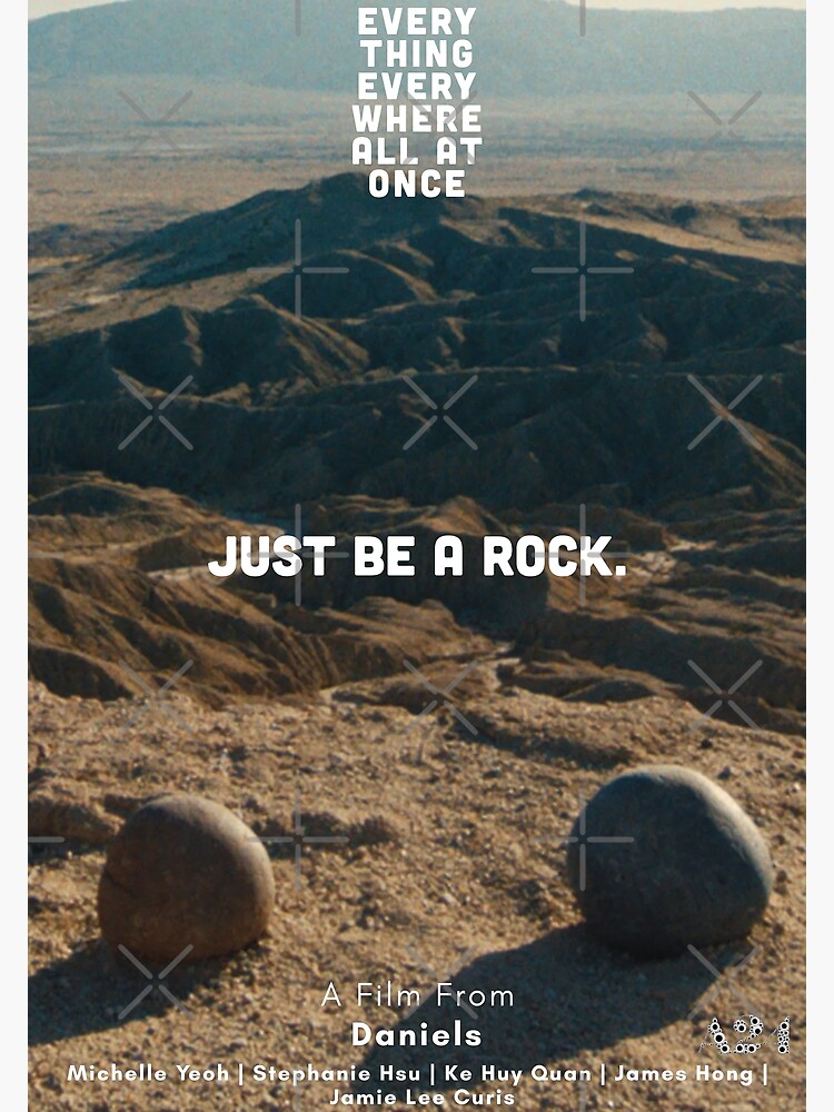 "EVERYTHING EVERYWHERE ALL AT ONCE ROCKS POSTER" Poster for Sale by ...