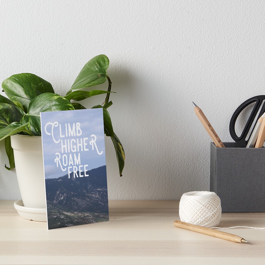 "Climb Higher" Art Board Print by NativeWerewolf | Redbubble